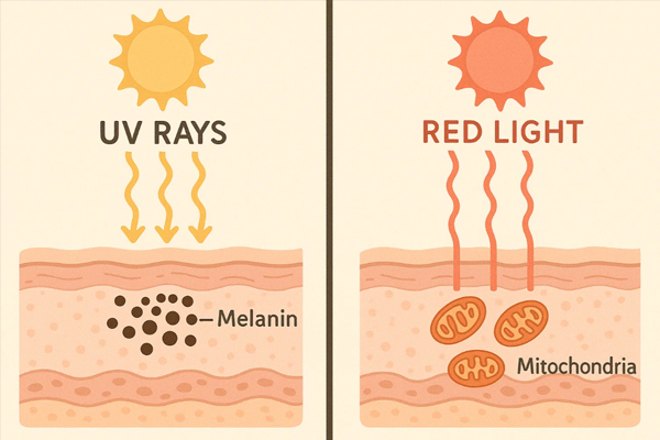 Will Red Light Therapy Tan You? Safety vs. Tanning Beds
