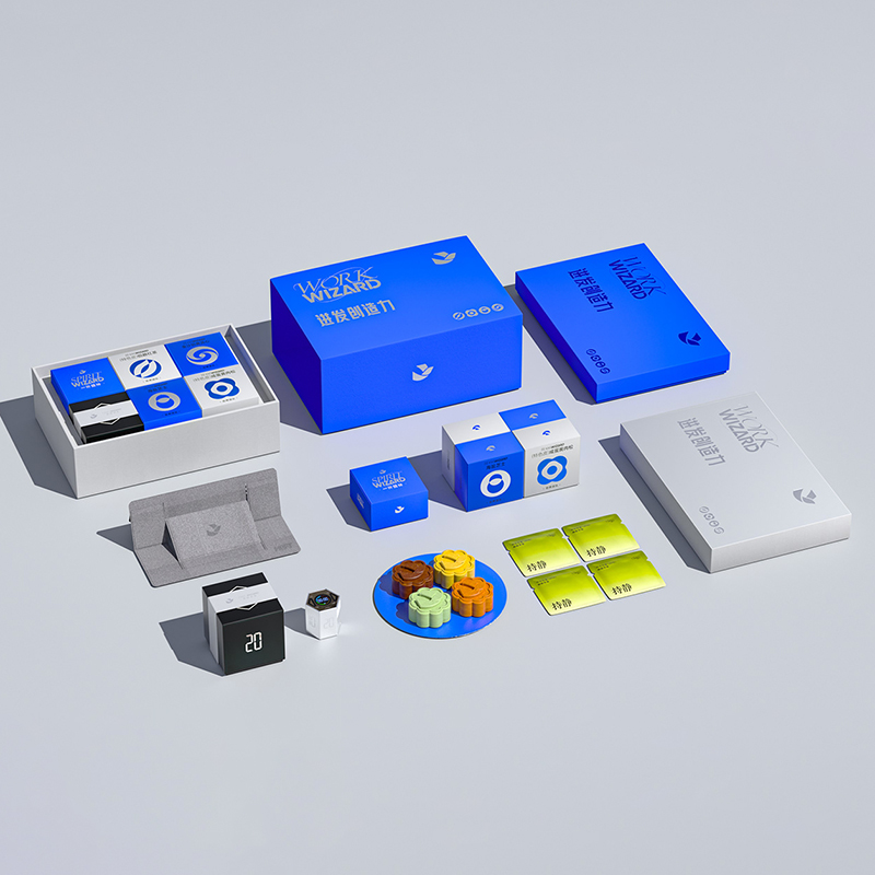 Simple Blue Mooncake Packaging Box | Yingmei