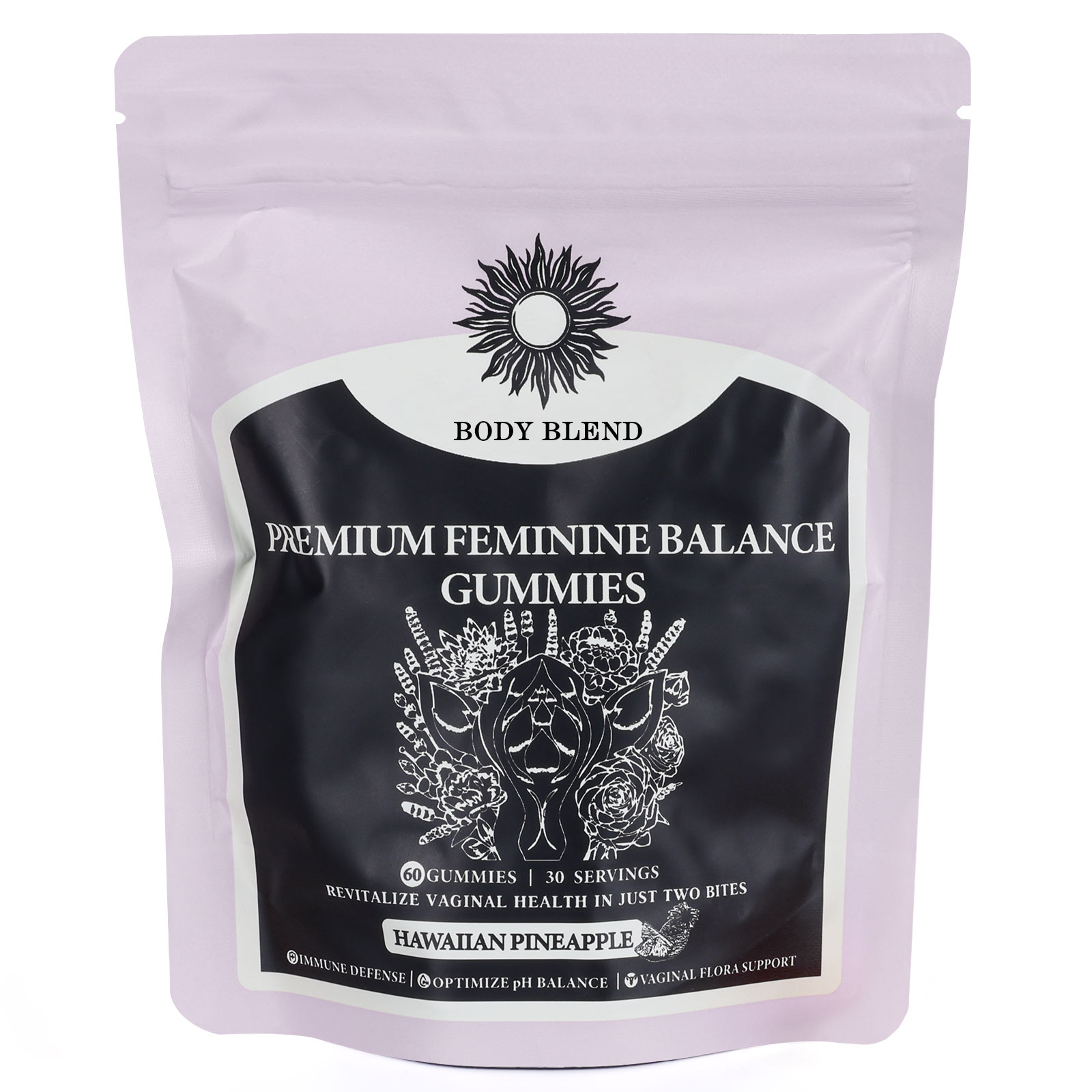 Bodyblend Premium Femenine Balance Gommies para la salud inmune de las mujeres | Utk