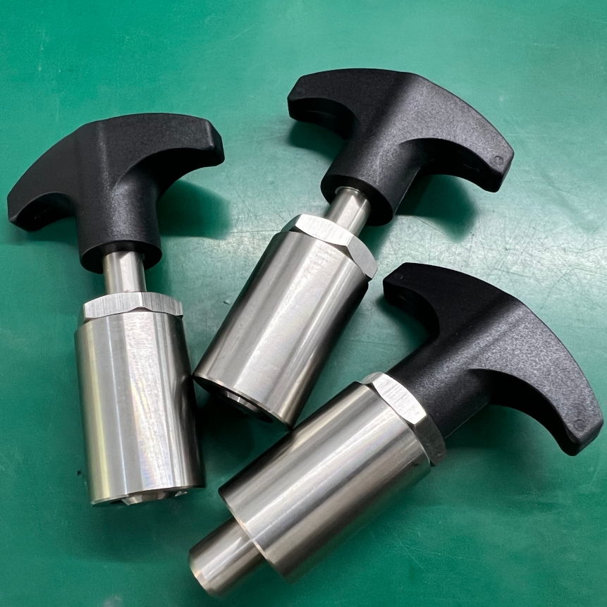 Retractable Spring Loaded Index Plunger Carbon Steel Stainless Steel Lock Out T Handle Indexing ...