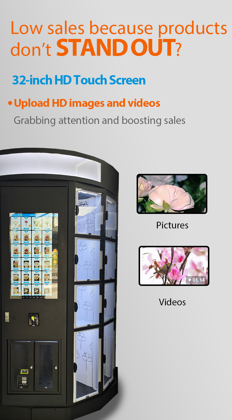 Self-Service Egg Vending Machine with 21.5-Inch High-Definition ...