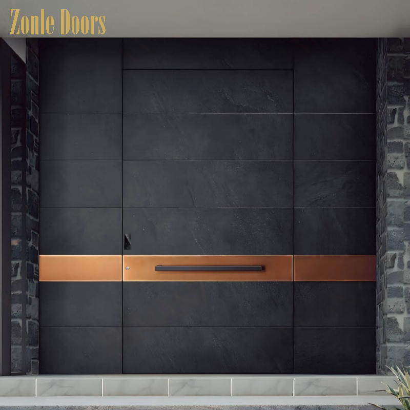 Anti-corrosion Anti-rust Houses Modern Steel Main Gate Pivot Single ...