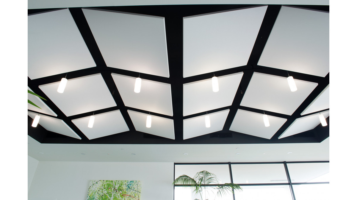 Floating Ceiling Tiles That Improve Office Look and Efficiency