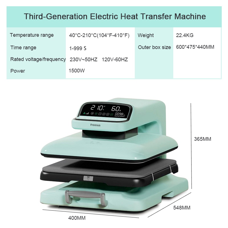 Freesub Automatic 15*15 Heat Press Machine for T Shirt | Freesub