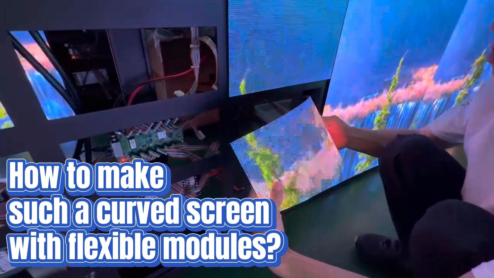 How to Make Such a Curved Screen with Flexible Modules? | LIGHTALL