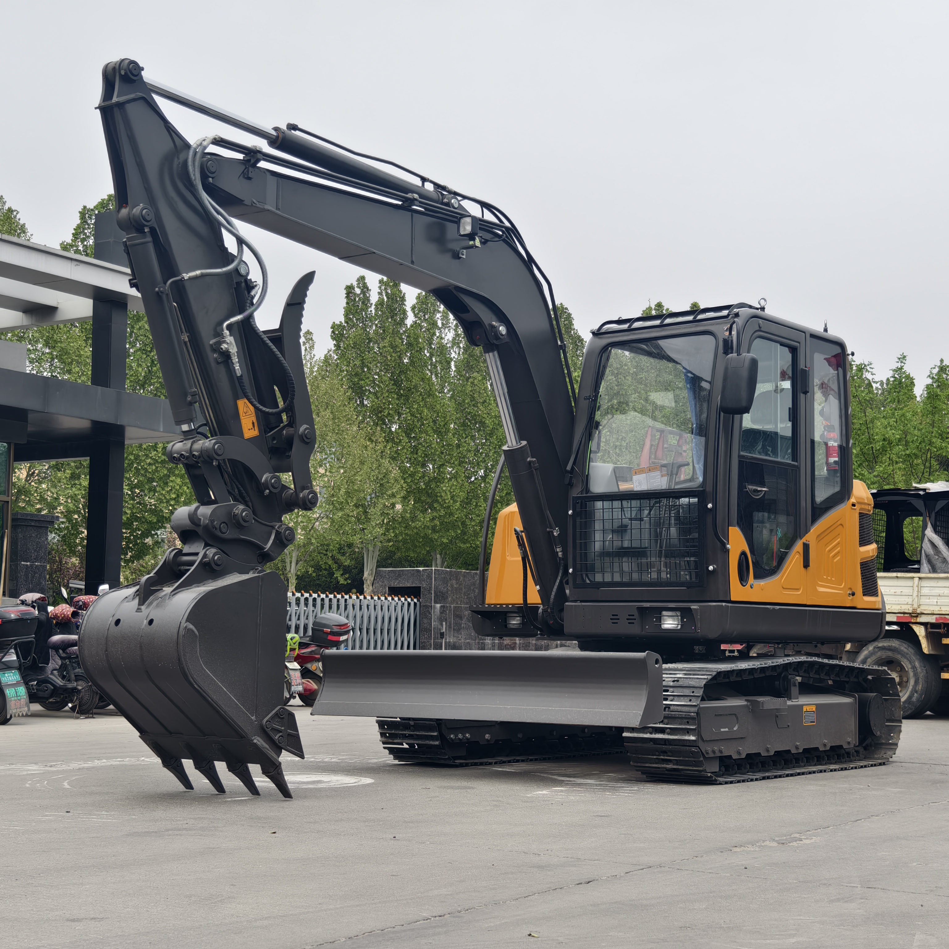 6.5 Tone Small Digger Powerful Diesel Engine Branding Kubota Mini ...