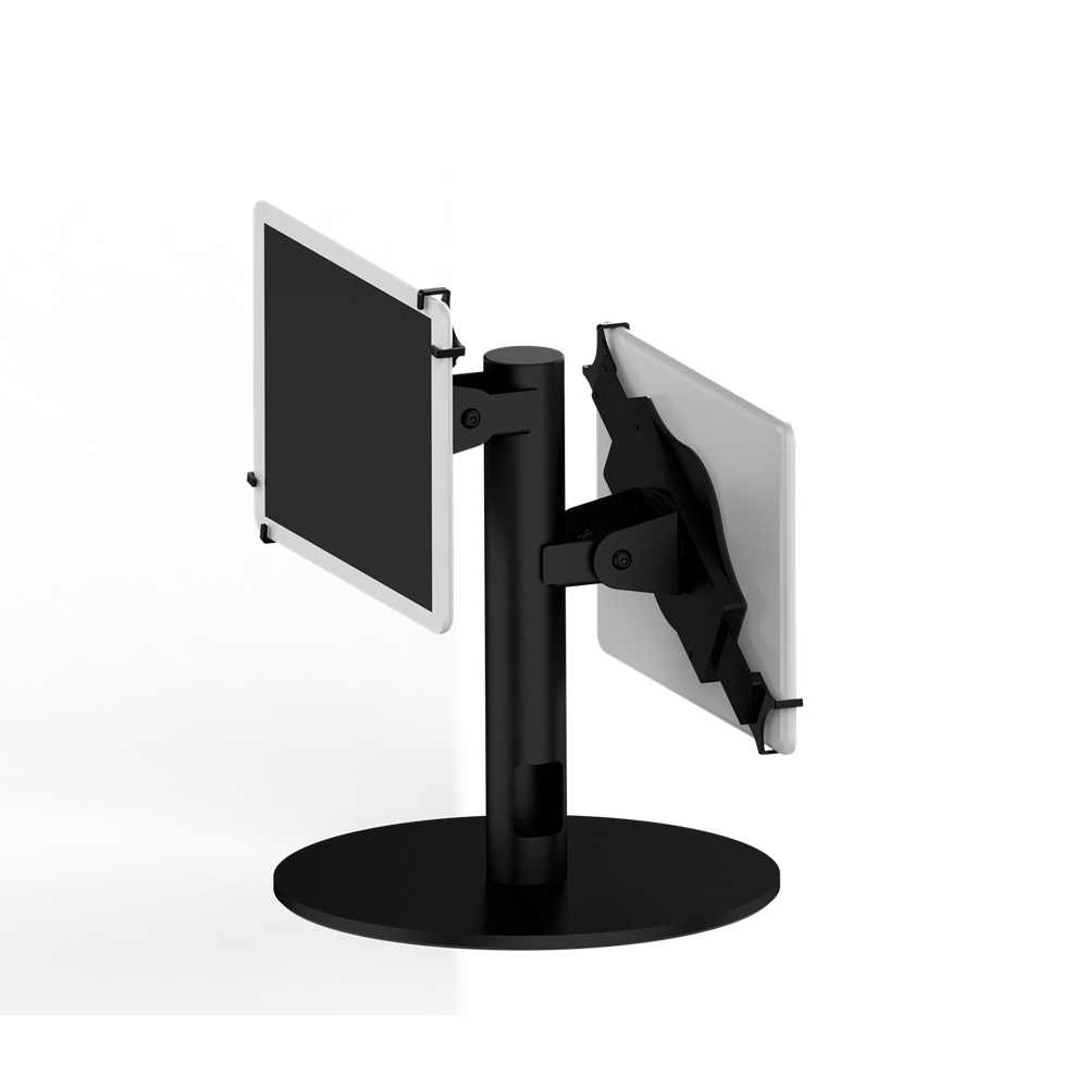 Universal Dual Tablet POS Stand Desktop Holder Dual Screen Tablet PC ...