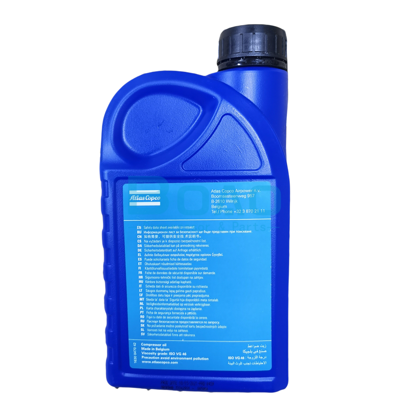 Atlas Copco 1630204001 OIL L PISTON FLUID 1L FOR AIR COMPRESSORS | BOAO