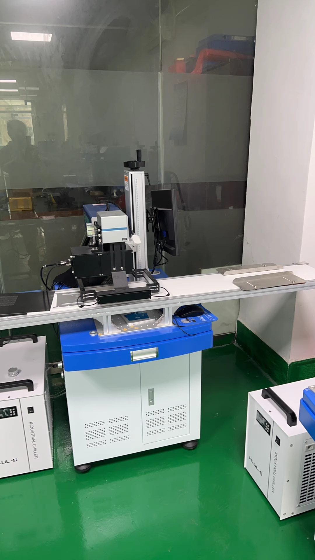 Auto UV Visual Laser Marking Machine with Conveyor Belt -LORI LASER