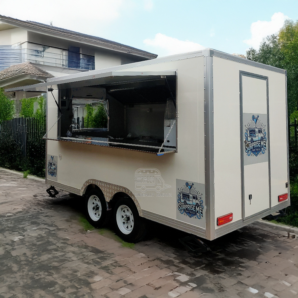 European Standard Mobile Lunch Trailer - 4M Custom Fast Food Truck für ...