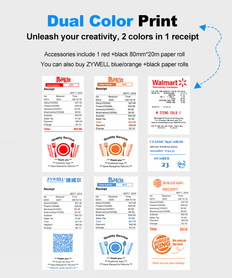 Dual-Color Thermal Printers | ZYWELL