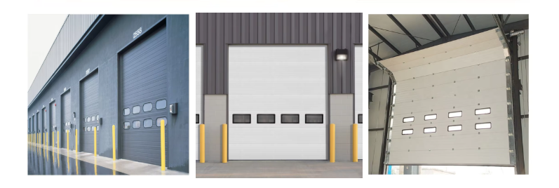Industrial Outdoor Thermal Steel Insulated Sectional Garage Door with ...