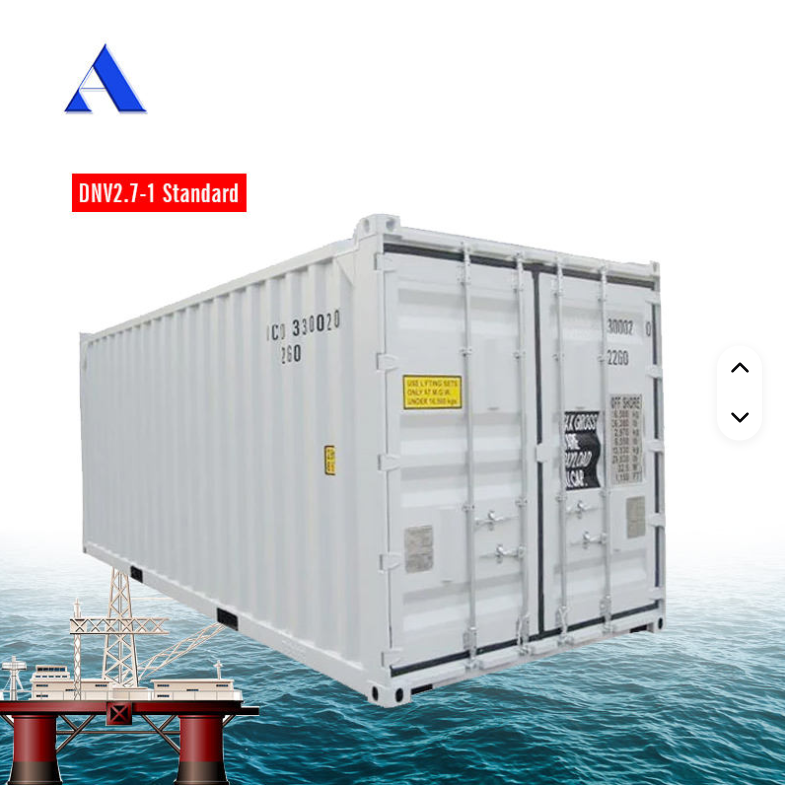 Contenedor seco offshore de 20 pies, certificado DNV 2.7-1, estándar BV ...