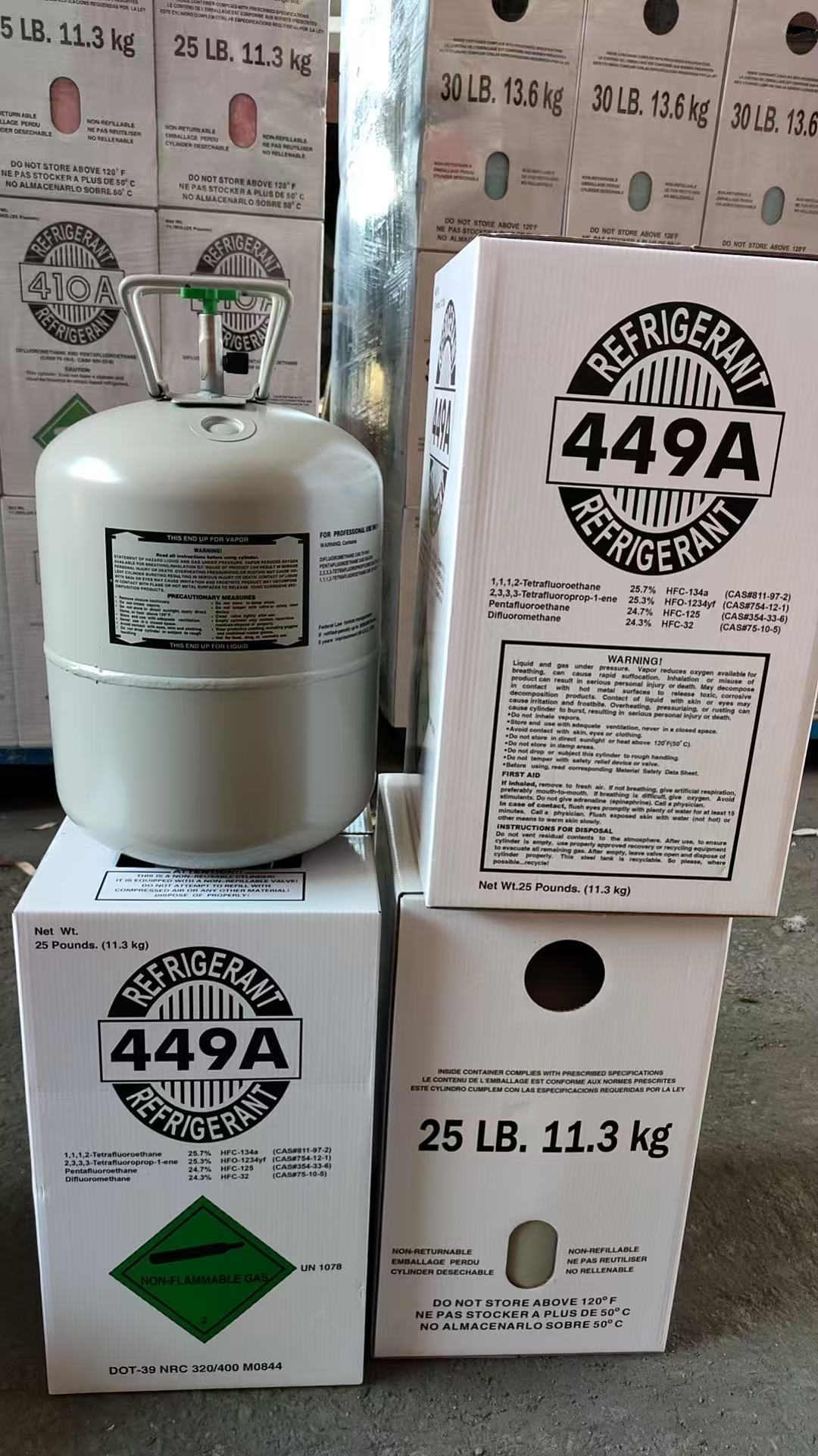 Low GWP A2L Refrigerant Gas R446a R452a R449a R448a R454b R1234yf Eco ...