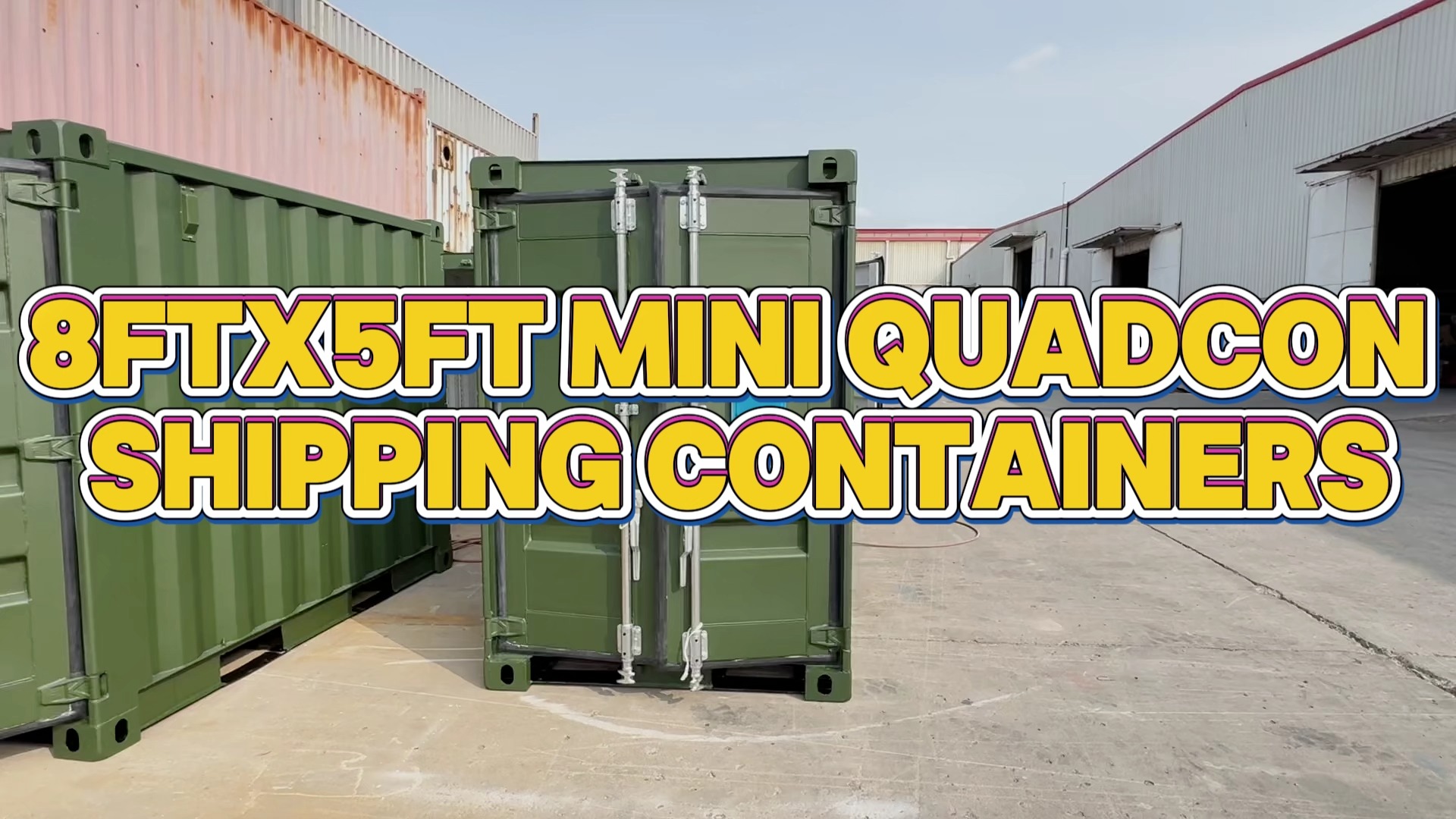 8ft X 5ft Mini Quadcon Shipping Containers | ACE Container