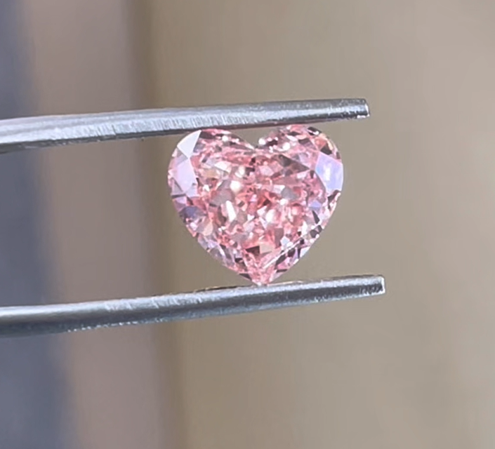 Heart Shape Pink Diamond Baby Pink Diamond Certified Lab Grown Diamond ...