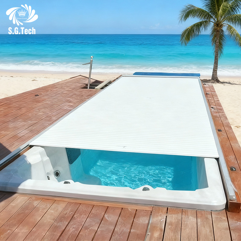 Automatic Slated Rolling Shutter Pool Cover | Water Crown