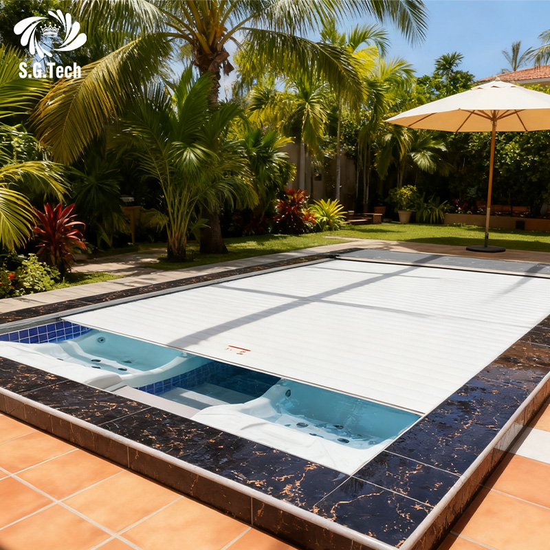 Automatic Slated Rolling Shutter Pool Cover | Water Crown