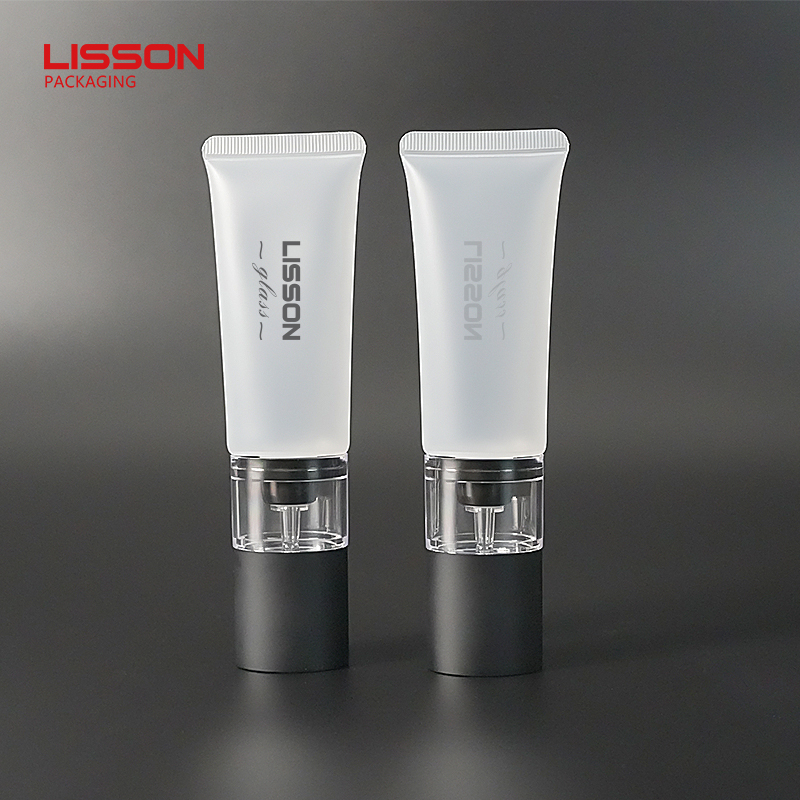 Dropper Nozzle + Brush Squeeze Tube W/ Flat Top | Lisson Packaging
