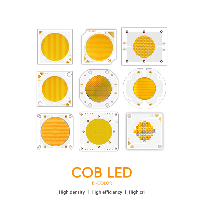 High Power Bi Color COB LED Chip 100W 200W 300W 400W 2700K 6500K Ra95 ...
