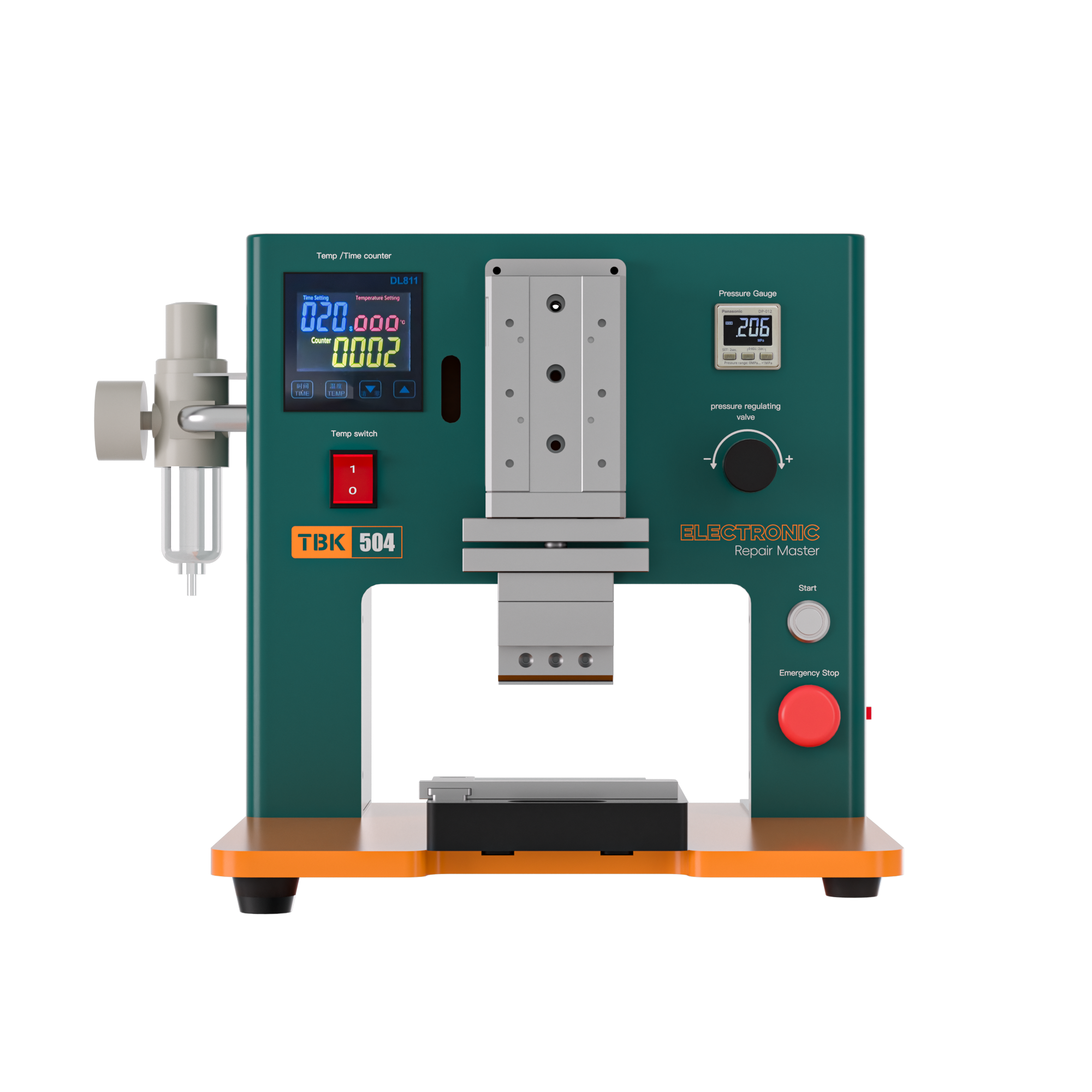 TBK 504 Desktop FPC Bonding Machine: Digital Temp Control & Pneumatic ...