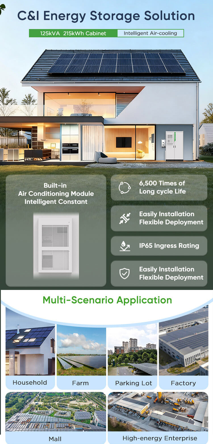 125kVA 215kWh High-Voltage Air-Cooled All in One Commercial Energy ...