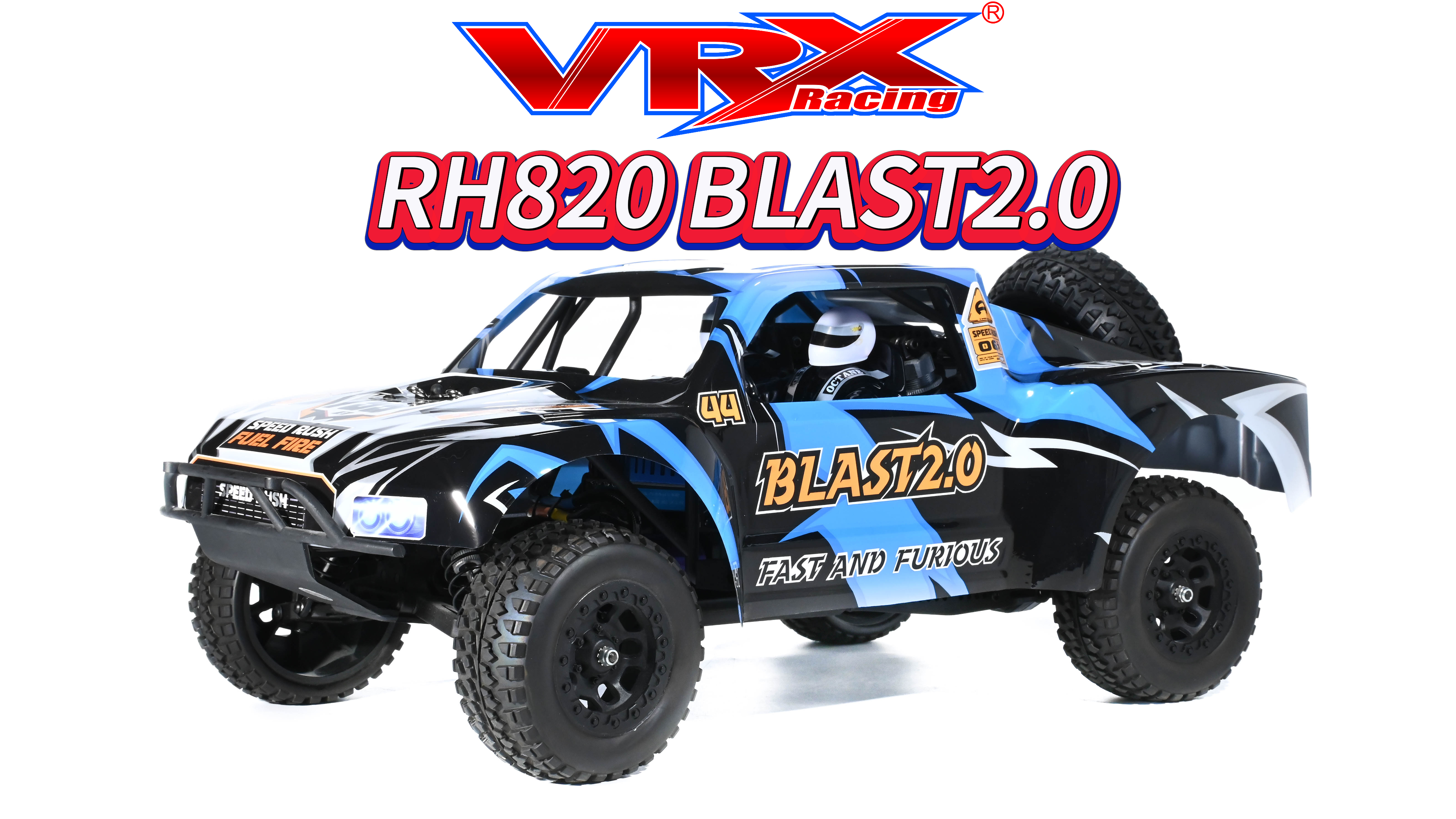 RH820 BLAST 2.0 开箱：深入了解 VRX Racing 的 1/8 比例四驱无刷短卡 | VRX RACING