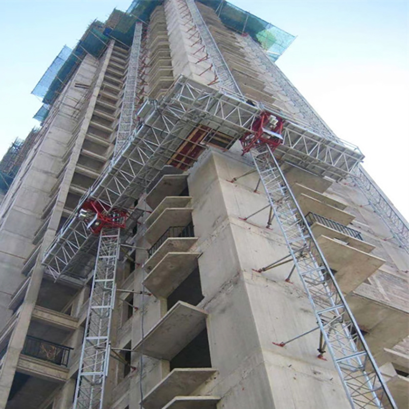 Panggung Kerja Gedung Bertingkat Tinggi, Perancah Listrik, Pemanjat ...