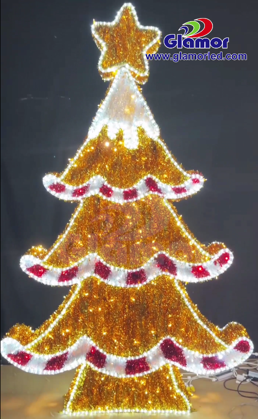 2026 New Christmas 3D Tree Warm White Color 2m 3m 4m 5m Height Best ...