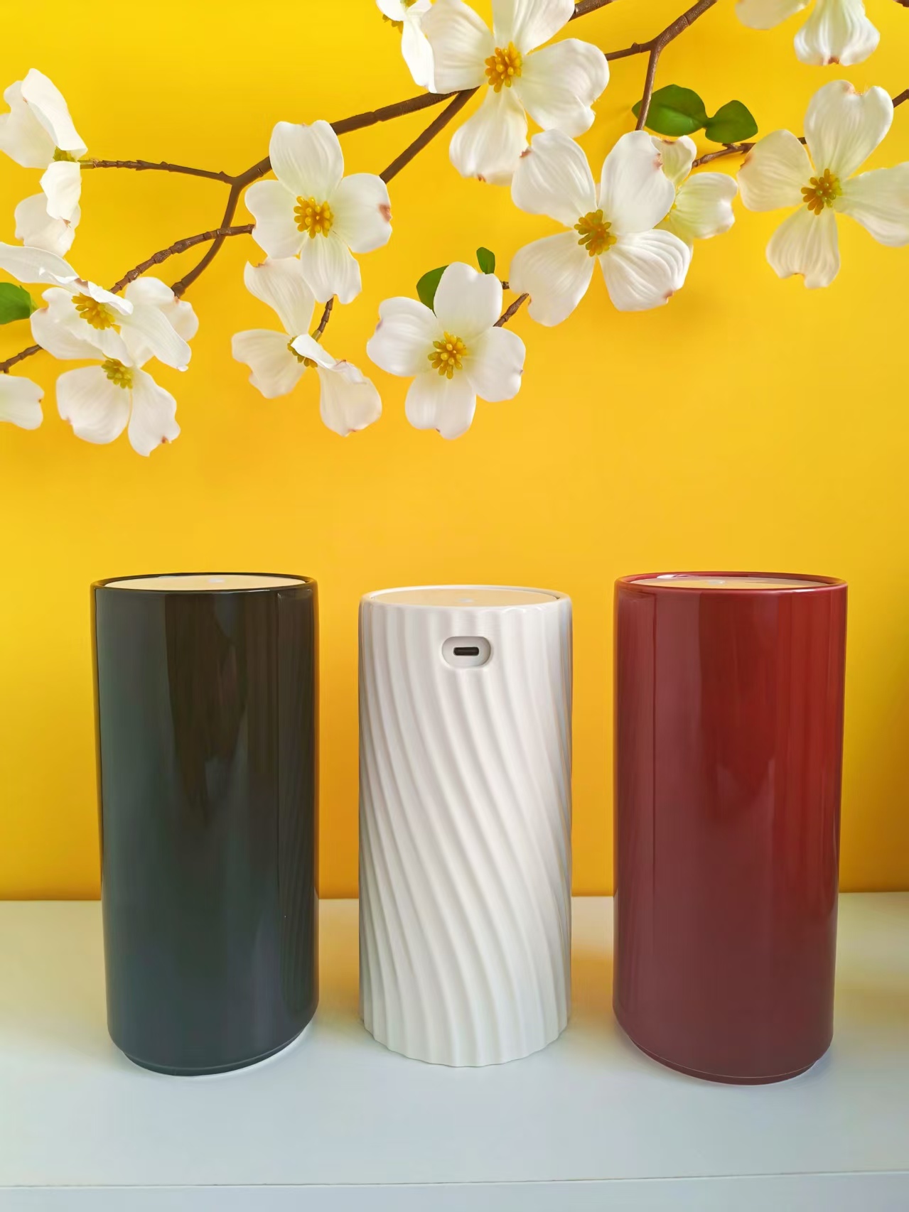 Rechargeable Ceramic Pure Essential Oil Waterless Aromatherapy Diffuser ...