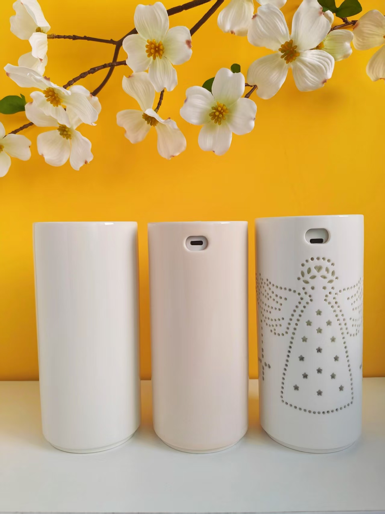 Rechargeable Ceramic Pure Essential Oil Waterless Aromatherapy Diffuser ...