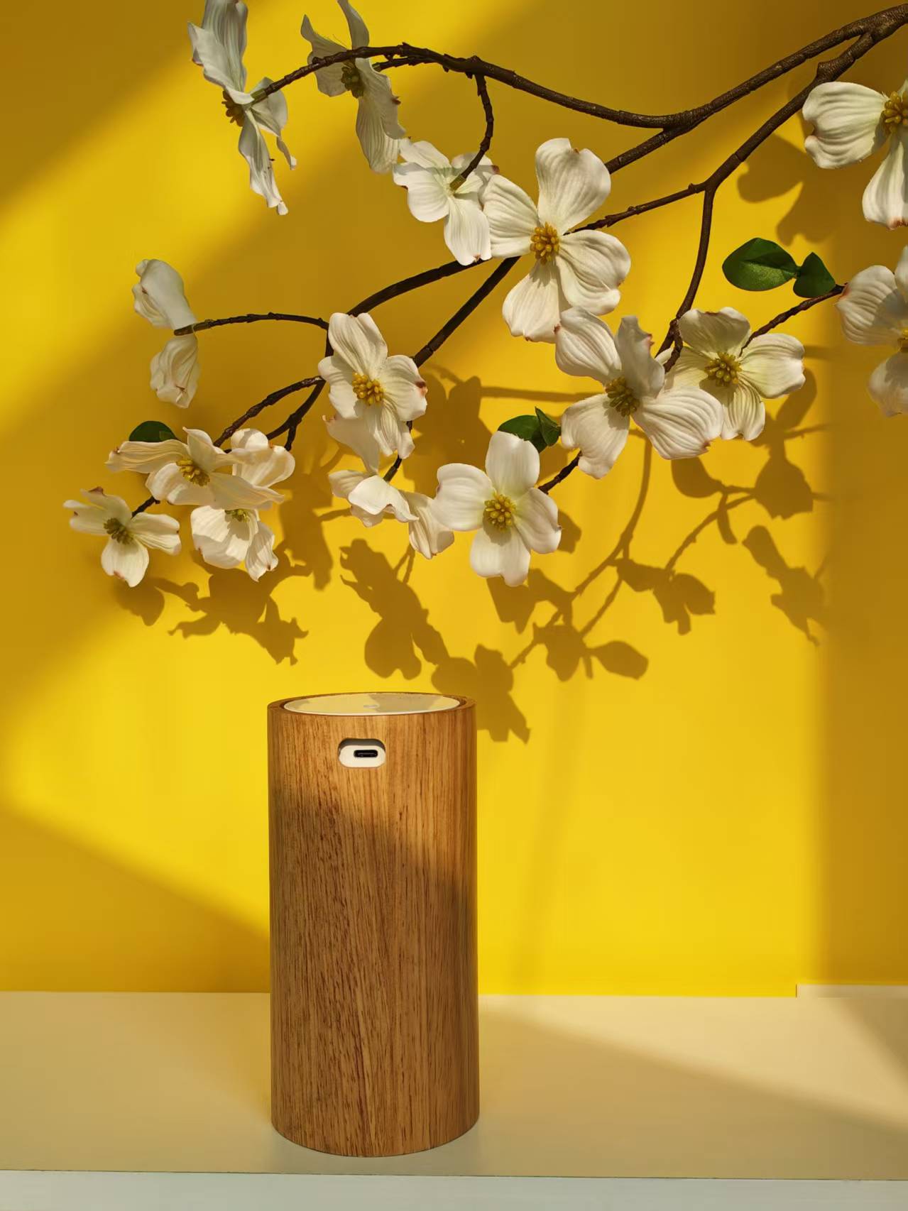 Real Wood Slender Cup-Shaped Pure Essential Oil Rechargeable Battery ...