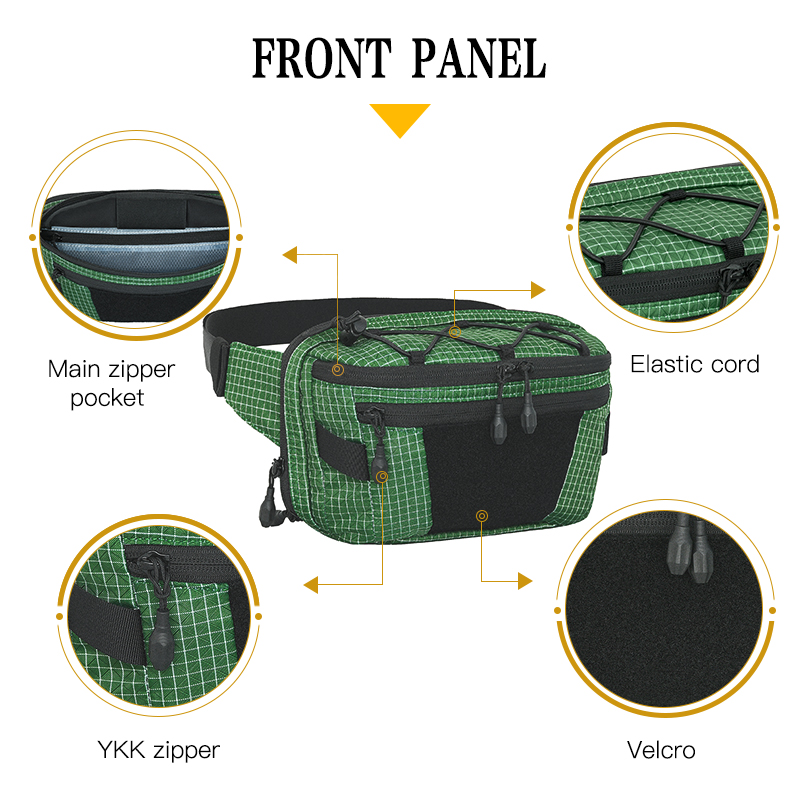 GAF Nylon FabricTactical Fanny Pack Waist CCW Faraday Bag with Elastic ...