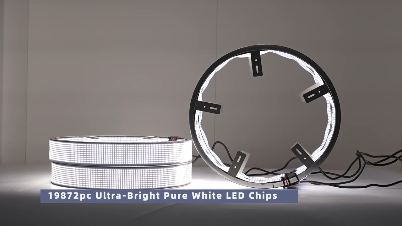 Faixa de LED para rodas Kingshowstar com 19.872 chips de LED branco ...