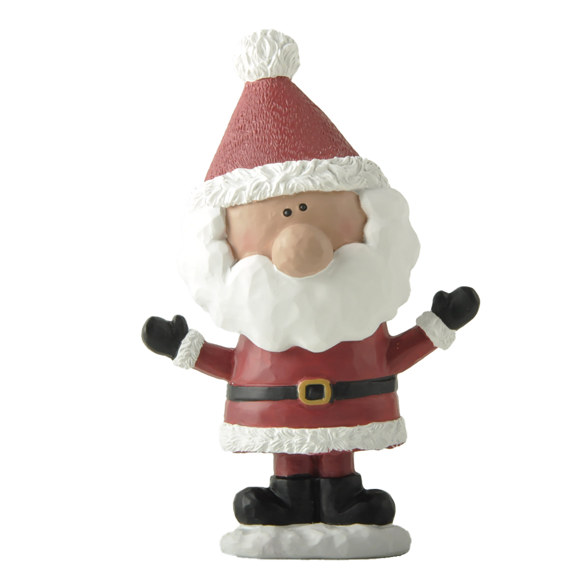 Figura de Papá Noel pintada a mano sobre base de nieve (¡Oferta ...
