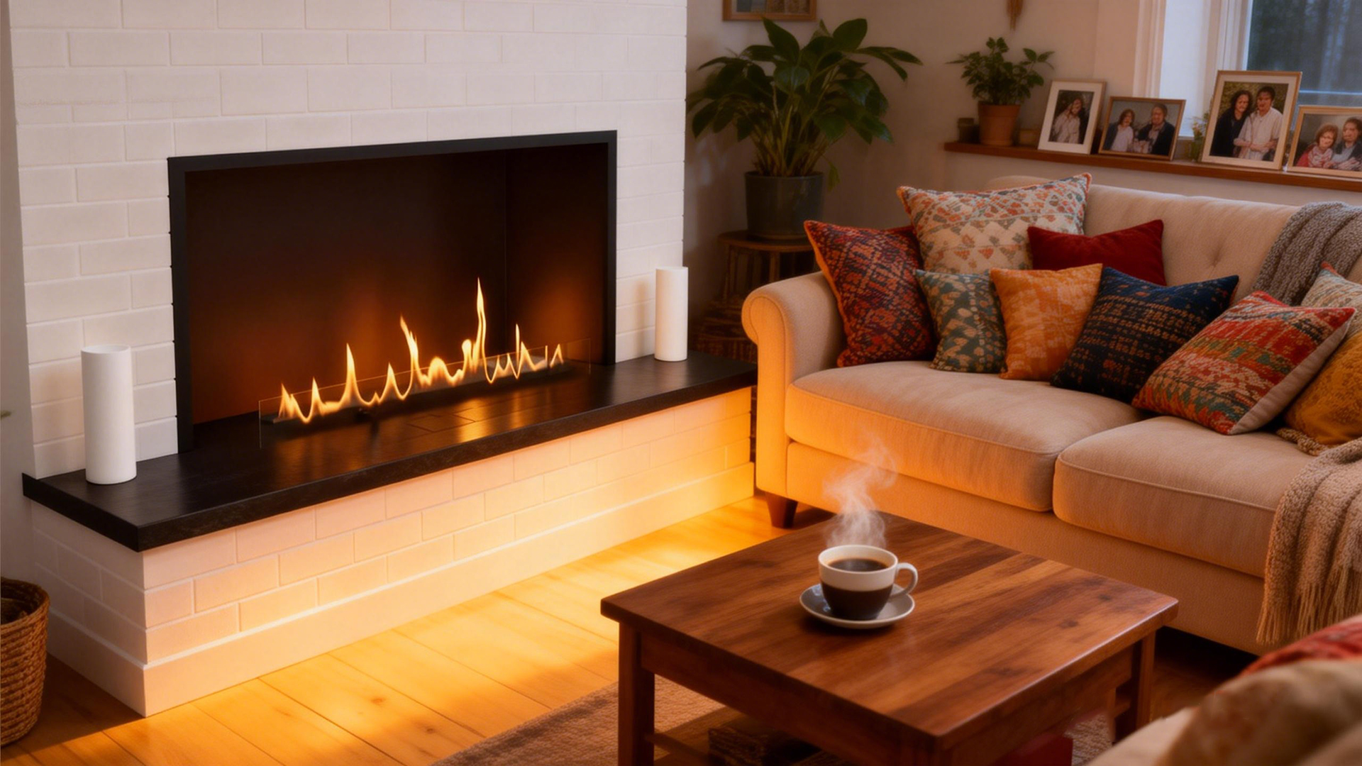 Lareira a etanol Top Rank Fire com chama de 6 níveis – Tecnologia BVC ...