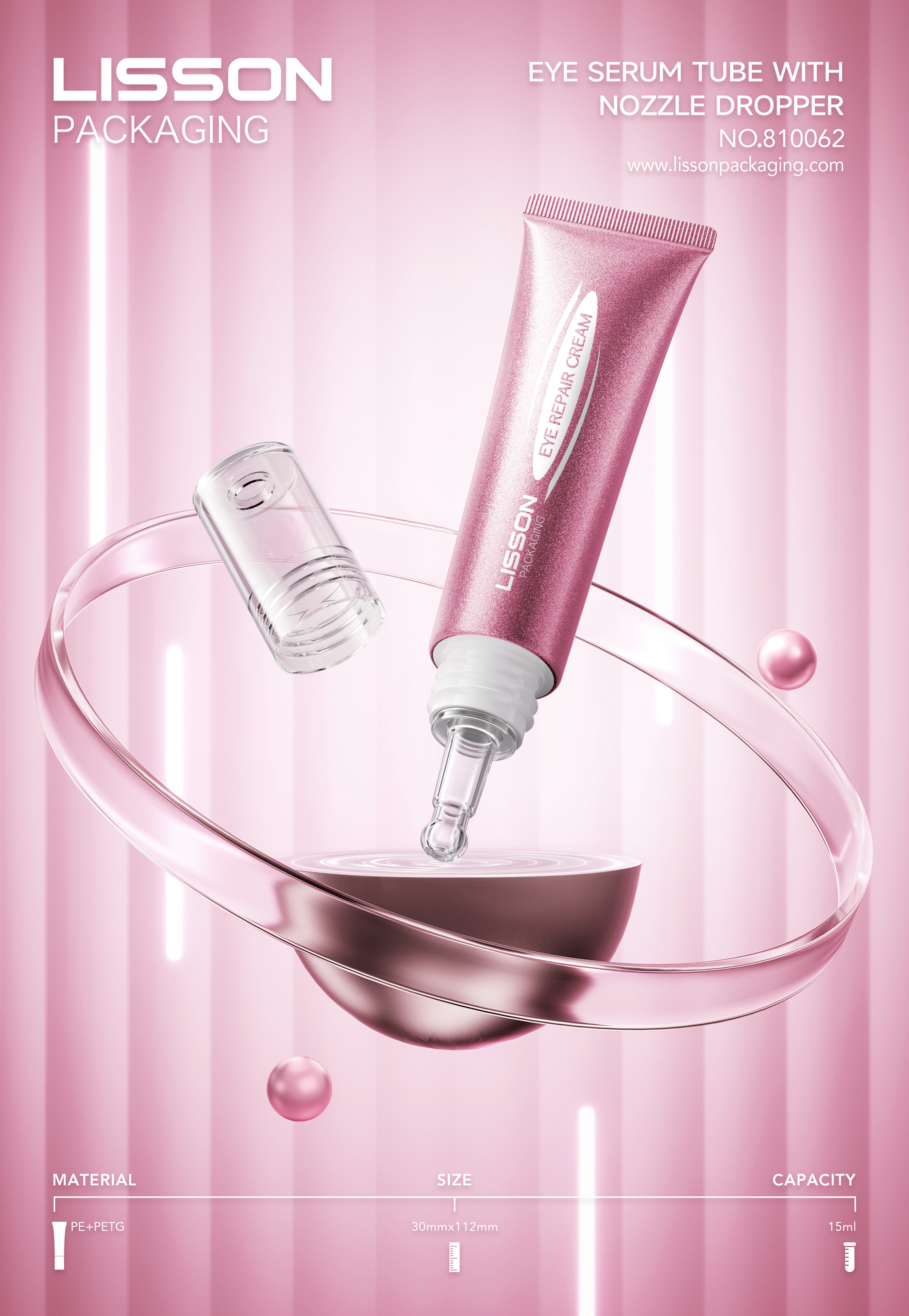 SEKARANG TERSEDIA: Tabung Serum Mata dengan Pipet Tetes | Lisson Packaging