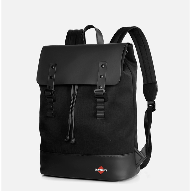 Sleek Black Flap Backpack for Work & Daily Commute | LempSports