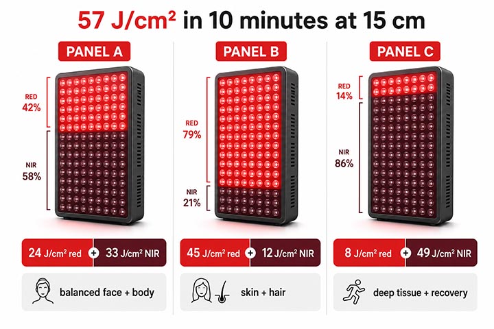 Red Light Vs near-Infrared Dose: Band-Split Joules for 660nm & 850nm ...