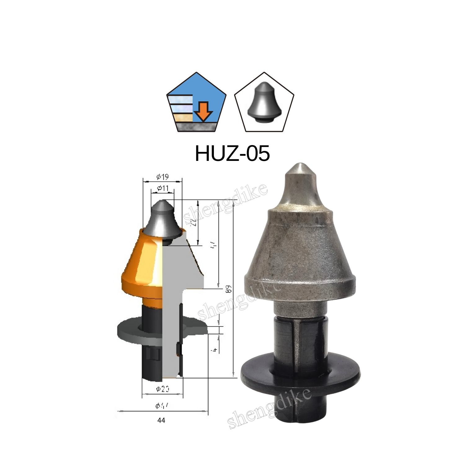 Long Service Life Road Milling Teeth Used For Wirtgen W100 W6/20x W7 ...