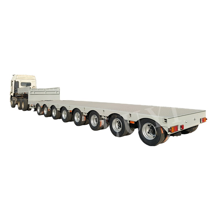 High Quality Customizable Steel 8 Axle Extendable Lowbed Semi Trailer ...
