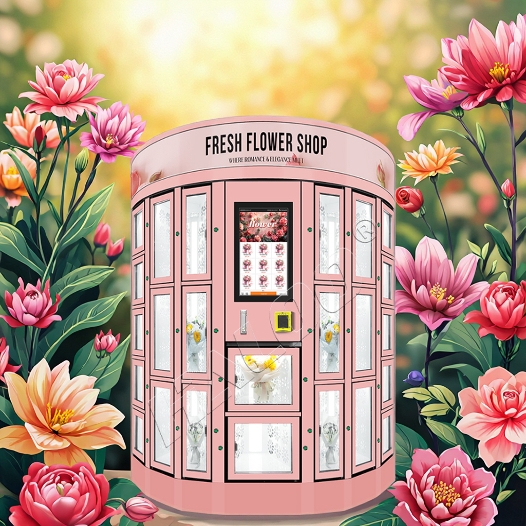 Haloo Vending Machine Supplier Mquina Expendedora De Flores Automatic ...