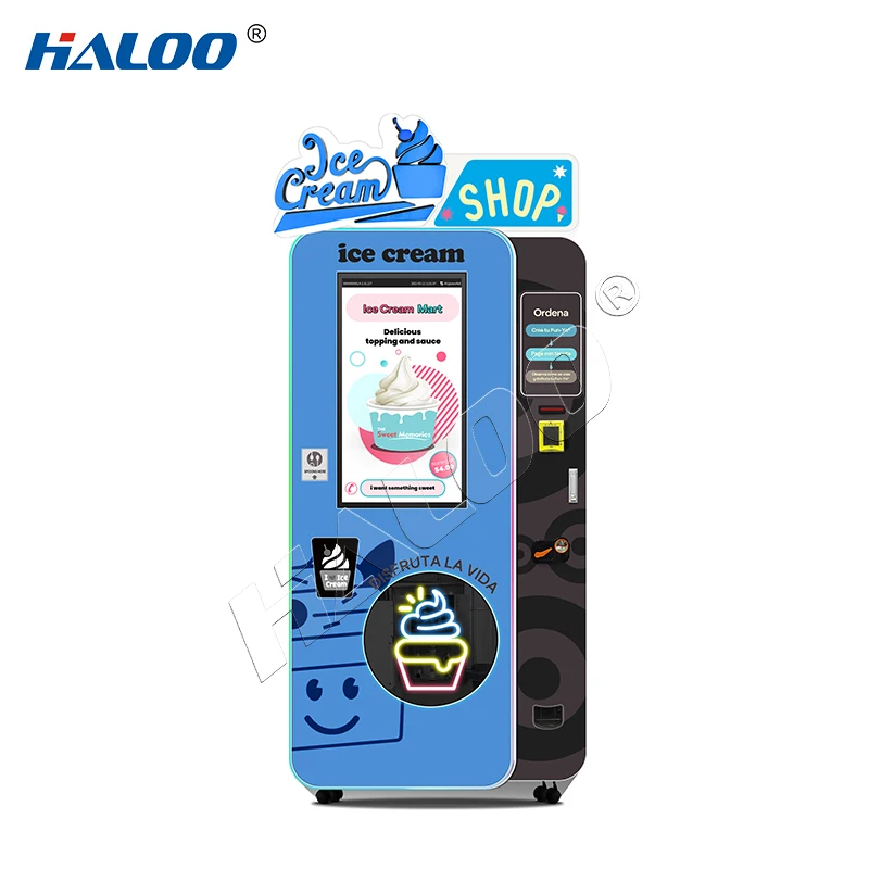 Haloo Frozen Food Vending Machine Supplier Self Service Fully Automatic ...