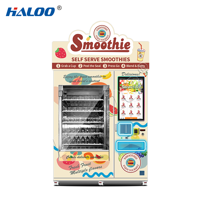 Haloo Vending Machine Maquina De Hiel Smoothie Dispenser Self Service Frozen Vending Machine ...