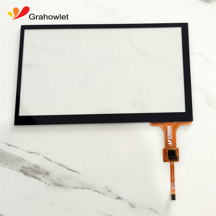 Waterproof Touch Screen 7 Inch Capacitive Touch Glass Panel With 6pins I2c Interface