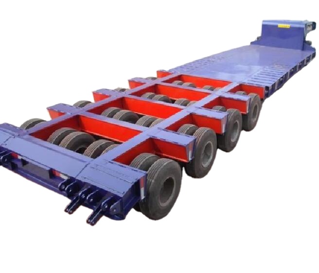 Low Bed Lowbed Semi Trailer 3 Axles Low Bed Container Semi Trailer Low ...