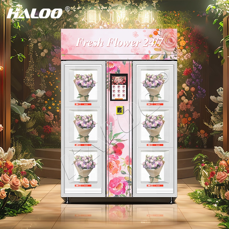 Haloo Smart Cooling Locker Vending Machine Flower-shaped Dispenser ...
