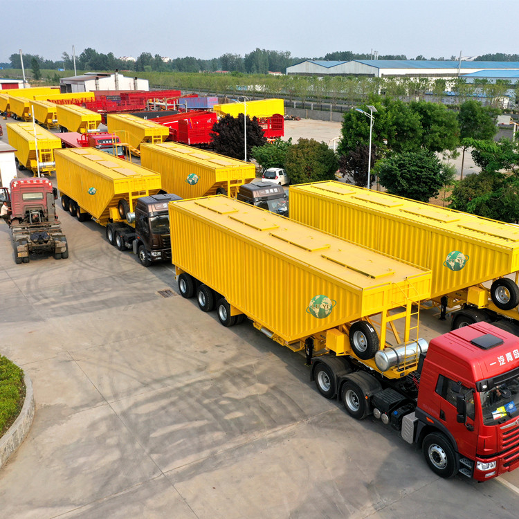 Hydraulic Cyline System 50cubic 3 Axles Dump Truck Trailer Rear Tipper ...