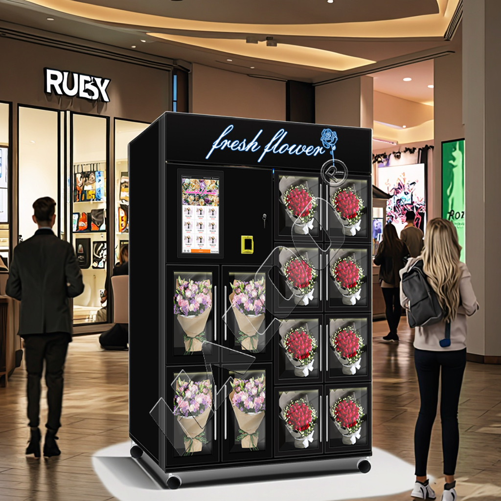 Haloo Vending Machine Supplier Expendedora De Flores Custom Fully ...