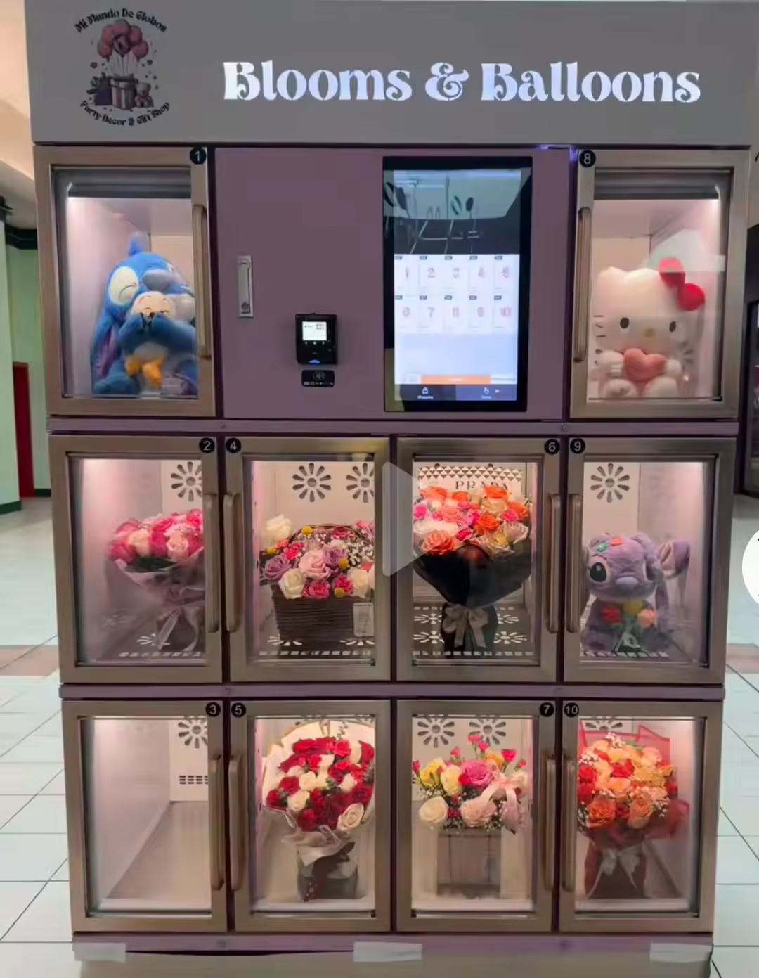 Haloo Maquina Expendedora De Flores Self Service Touch Screen Outdoor ...